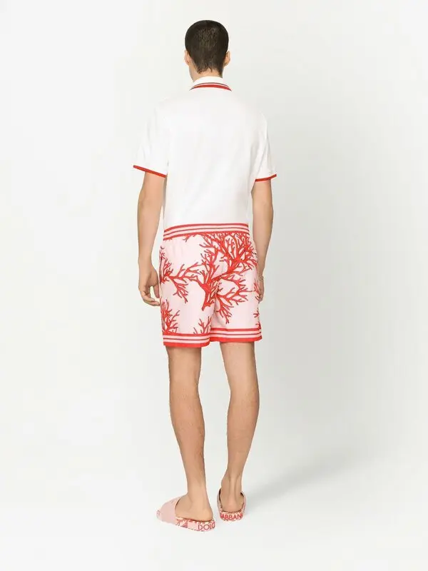 Dolce & Gabbana Heraldic-patch Piqué Polo Shirt - White