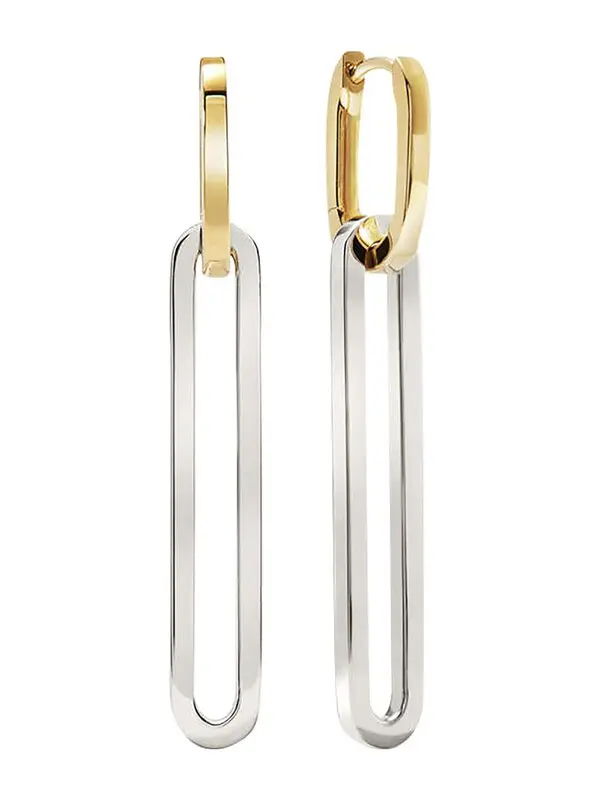Mejuri Harris Two-tone Convertible Link Earrings