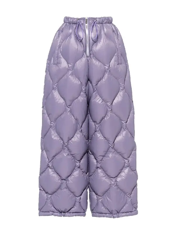 Miu Miu Quilted Nylon Pants