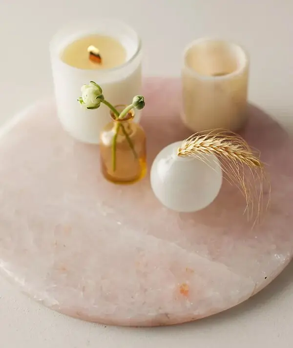 Anthropologie Rose Quartz Serving Board
