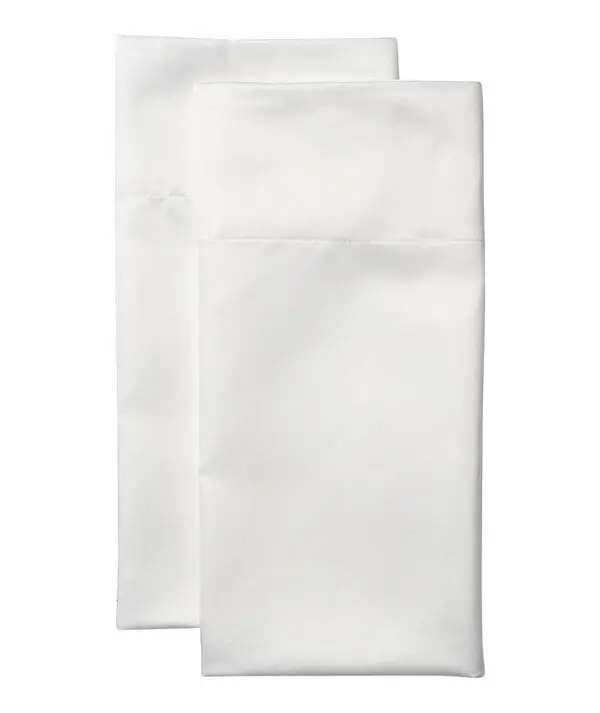 SAVVY SLEEPERS White Satin Pillow Cases