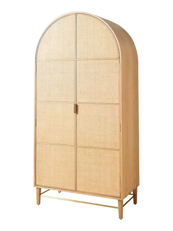 Anthropologie Wallace Cane And Oak Armoire