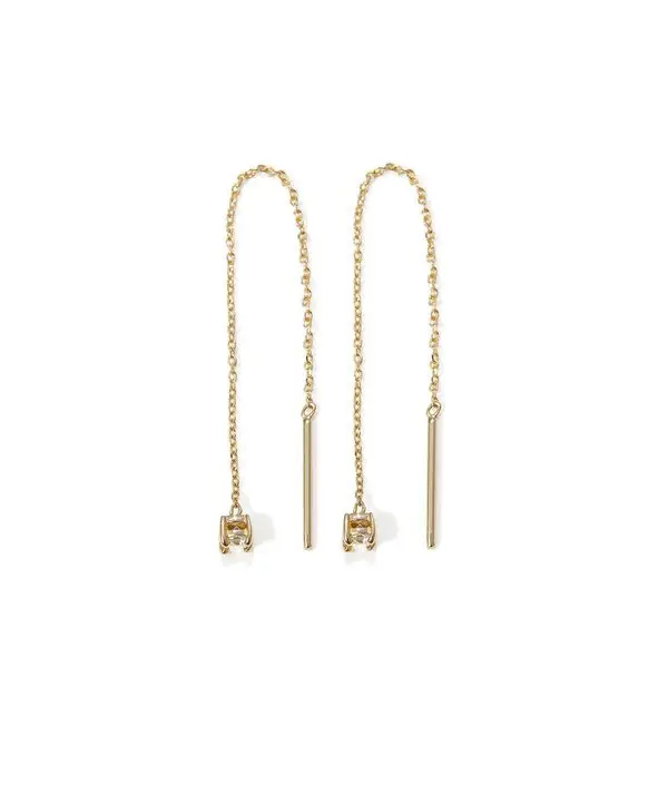 Threader Earrings Mejuri Chain Earring Mejuri Sapphire Threaders