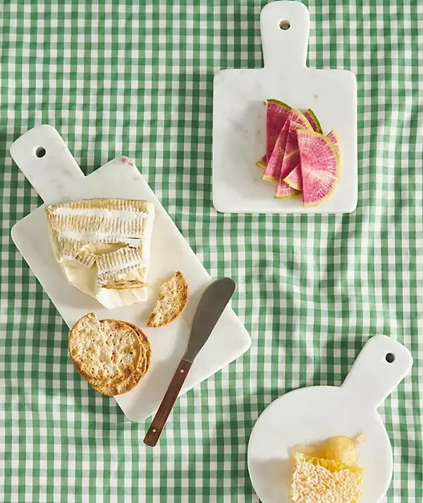 Anthropologie Marble Picnic Mini Cheese Board
