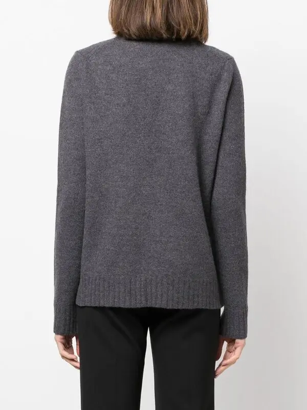 JIL SANDER V-neck Wool Cardigan - Grey
