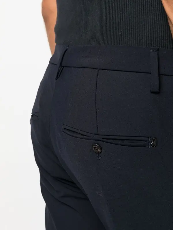 DONDUP Mid-rise Tapered Trousers - Blue