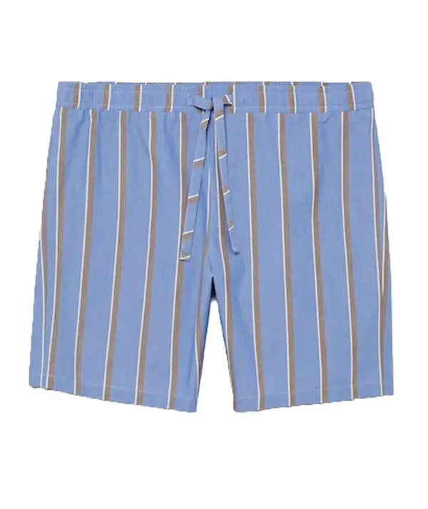 Mango Striped Cotton Pajama Pants