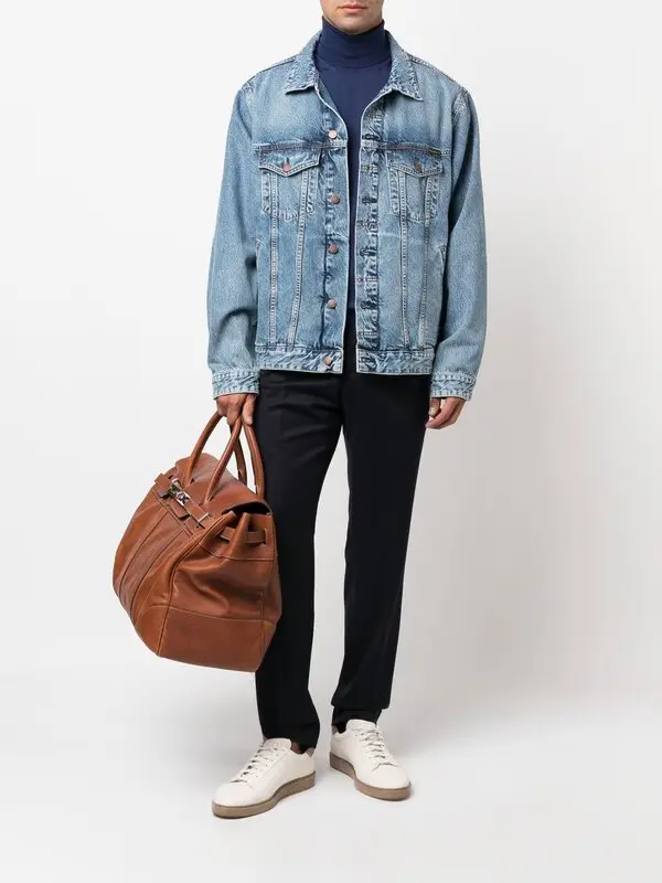 PT TORINO Low-rise Tapered Trousers - Blue
