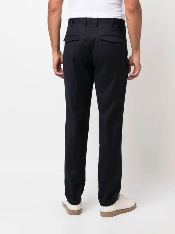 PT TORINO Low-rise Tapered Trousers - Blue