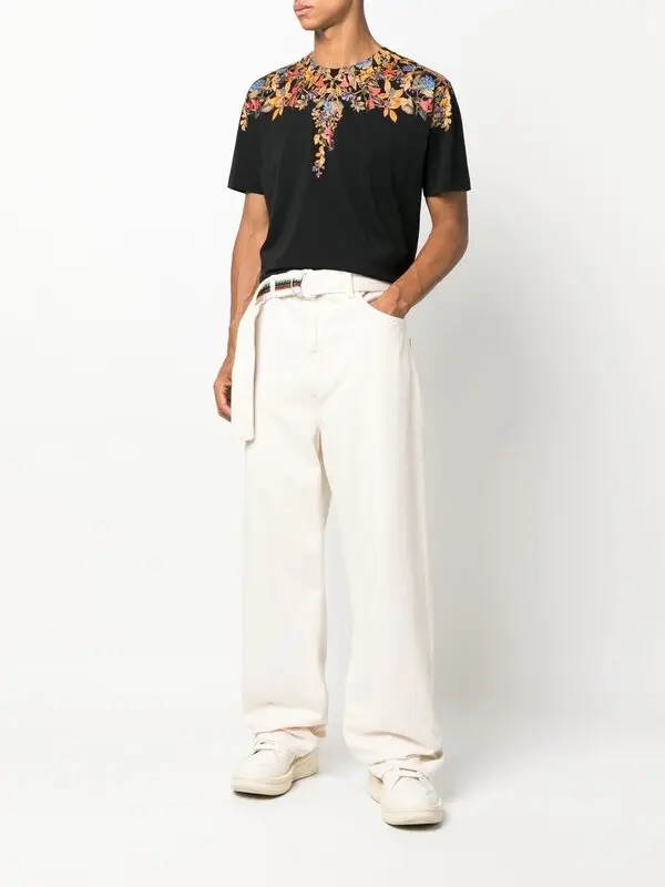 COUNTY OF MILAN Cross-embroidered Trousers