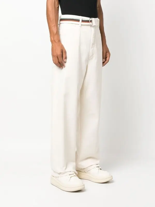 COUNTY OF MILAN Cross-embroidered Trousers