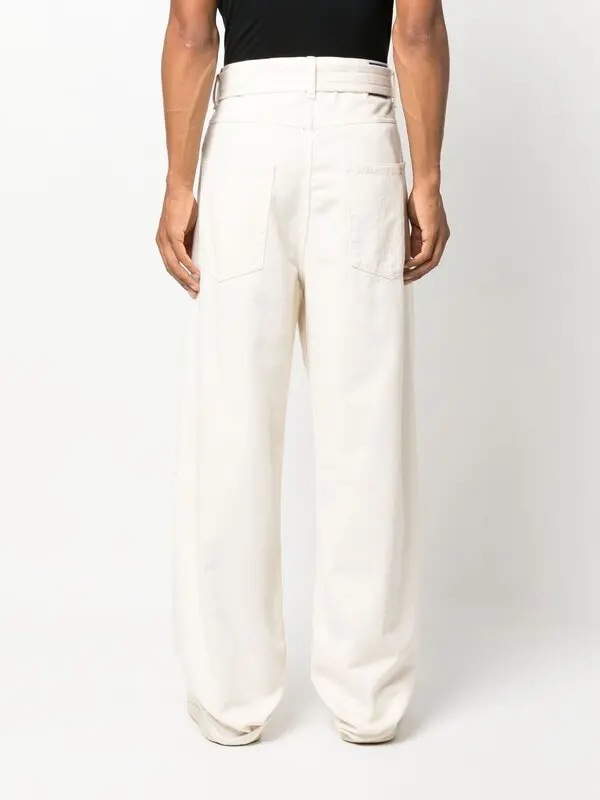 COUNTY OF MILAN Cross-embroidered Trousers
