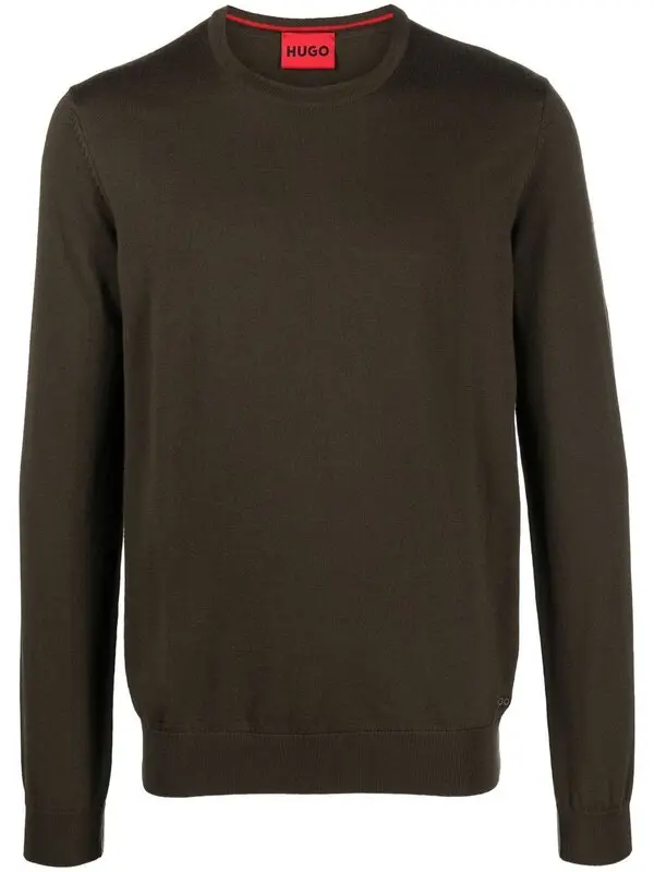 BOSS Crew-neck Jumper - Brown