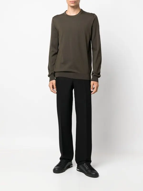 BOSS Crew-neck Jumper - Brown