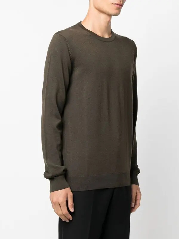 BOSS Crew-neck Jumper - Brown