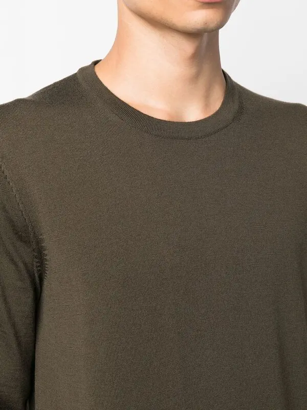 BOSS Crew-neck Jumper - Brown