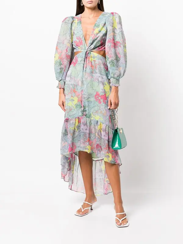 Alice + Olivia X Lola Schnabel Katia Maxi Dress