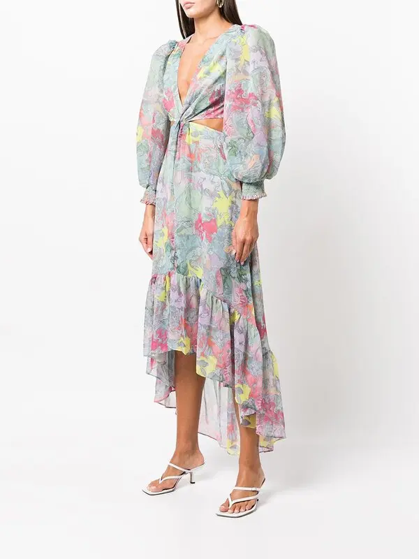 Alice + Olivia X Lola Schnabel Katia Maxi Dress