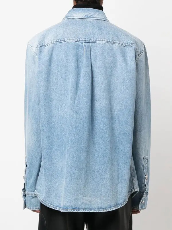 Balmain Faded Denim Shirt-jacket