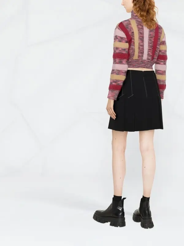 Dsquared2 Striped Roll-neck Jumper - Red