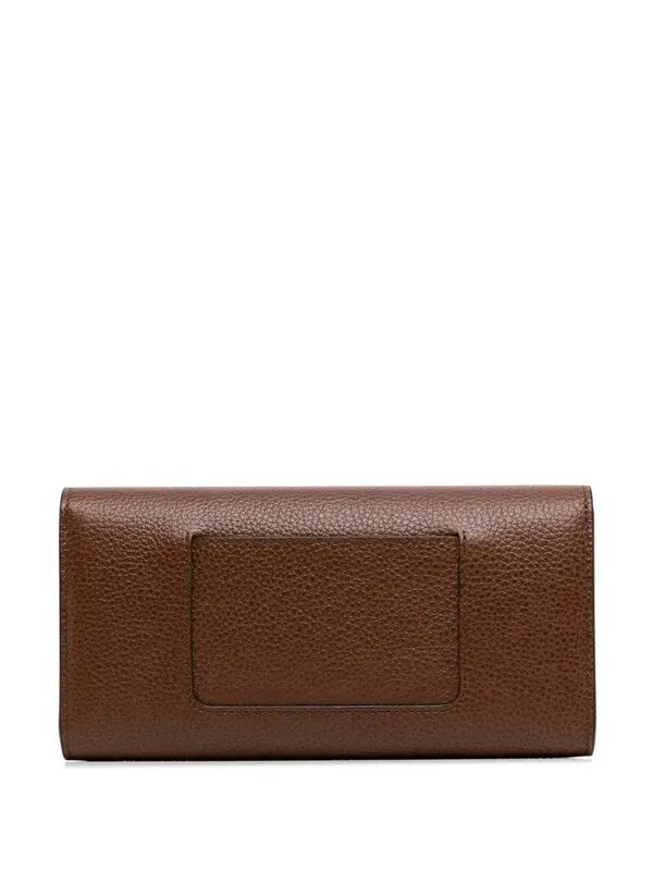 Mulberry Grained-leather Twist-lock Purse - Brown