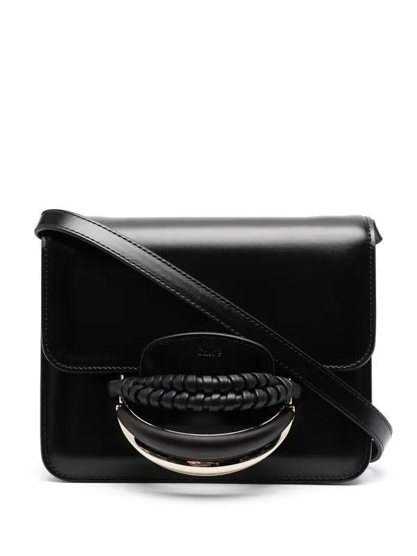 Chloé Kattie Leather Cross Body Bag - Black