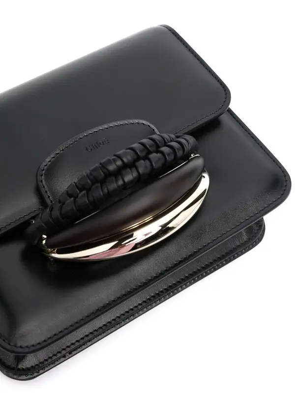 Chloé Kattie Leather Cross Body Bag - Black