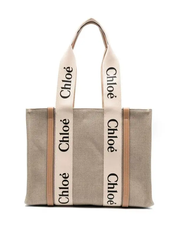 Chloé Woody Tote Bag - Neutrals