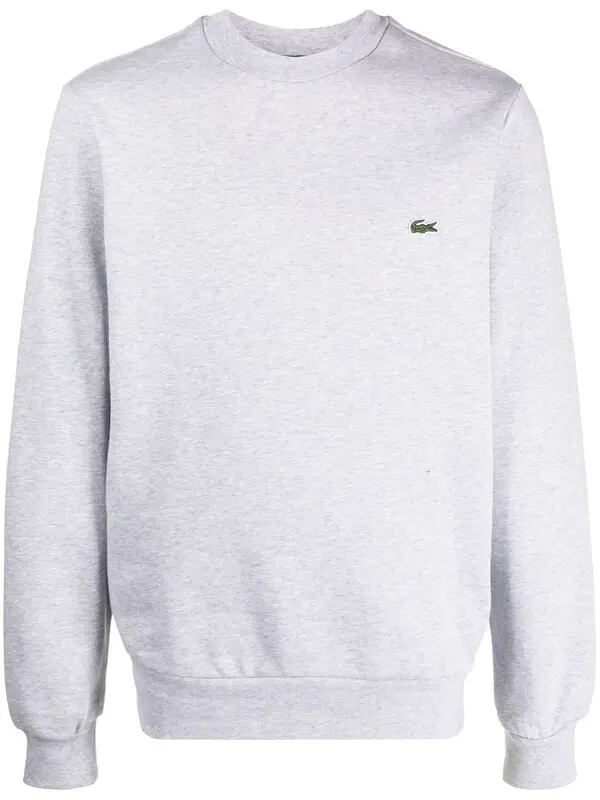 Lacoste Crew Neck Fleece Jumper - Grey