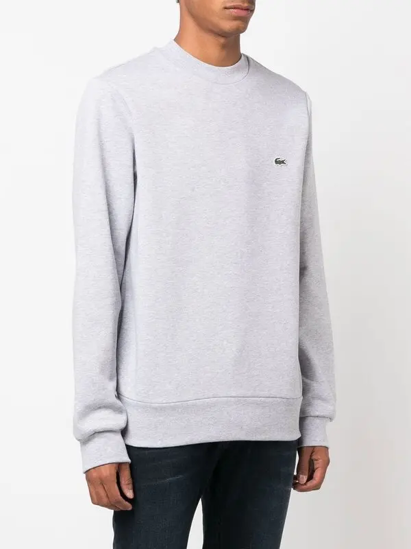 Lacoste Crew Neck Fleece Jumper - Grey