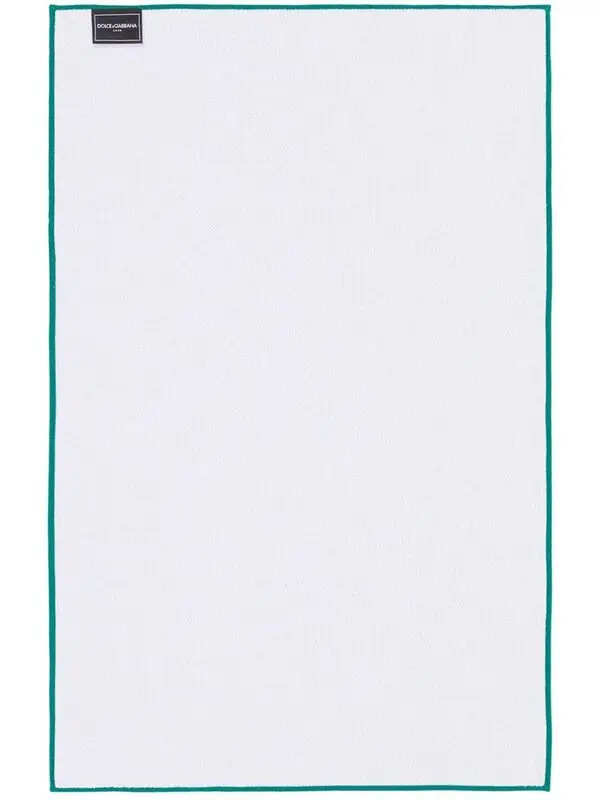 Dolce & Gabbana Graphic-print Terry Cotton Bath Mat - Yellow