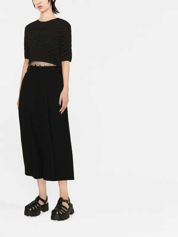 Viktor & Rolf Cropped Wide Leg Trousers