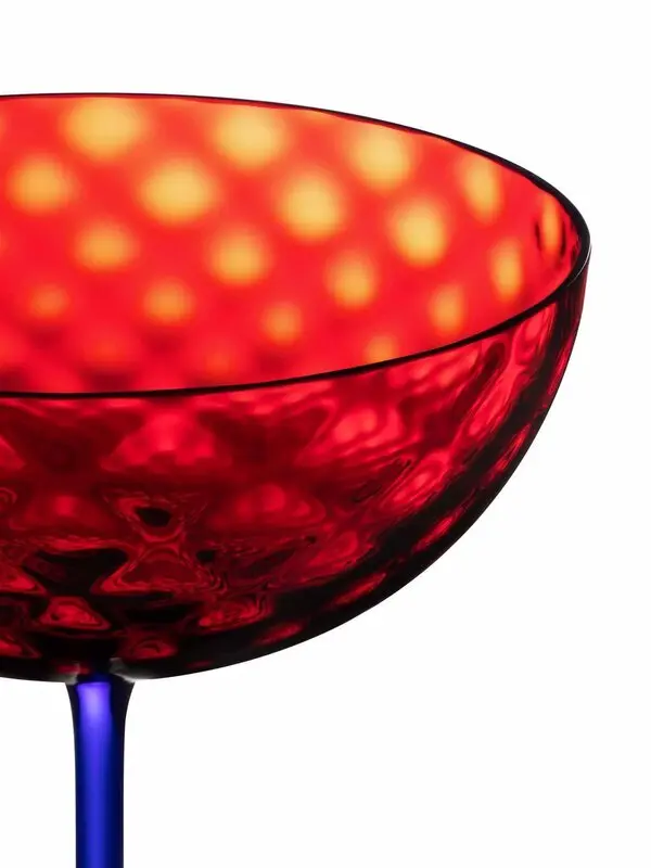 Dolce & Gabbana Hand-blown Murano Champagne Glass - Red