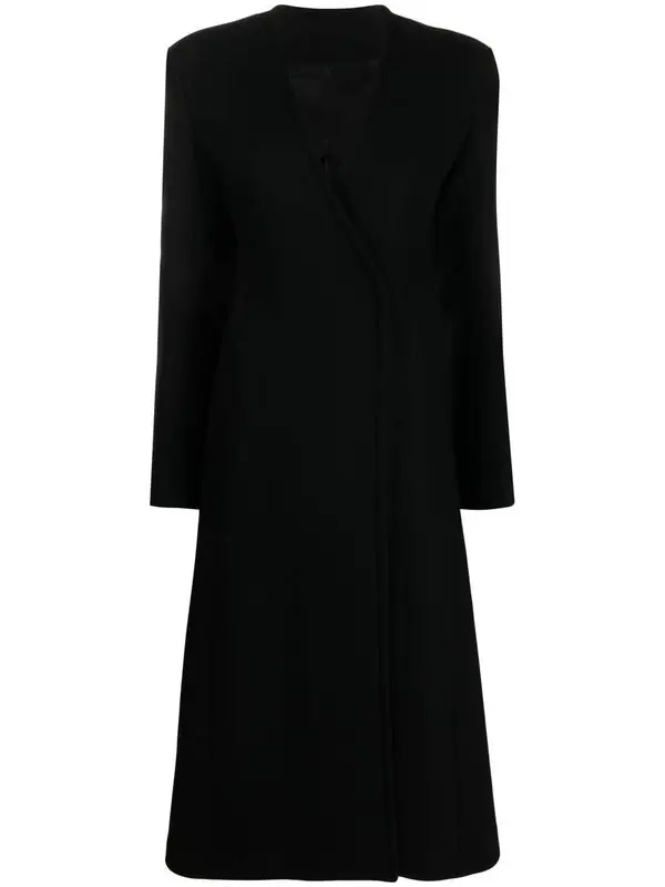 Attico V-neck Long Coat