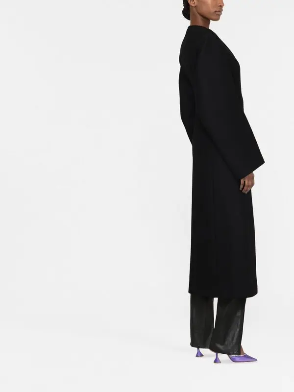 Attico V-neck Long Coat