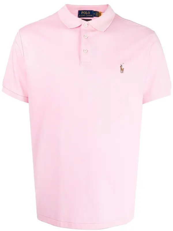 Polo Ralph Lauren Embroidered-logo Polo Shirt - Pink