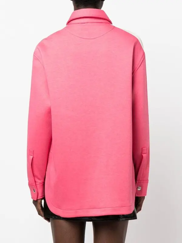 Palm Angels Logo-print Striped Shirt - Pink