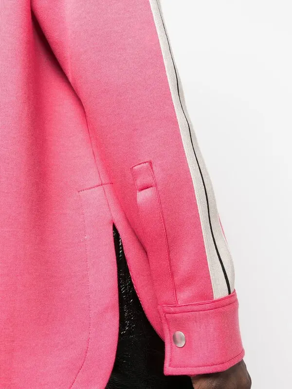Palm Angels Logo-print Striped Shirt - Pink