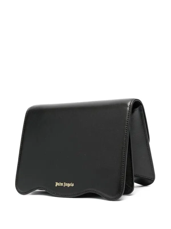 Palm Angels Palm-motif Leather Shoulder Bag - Black