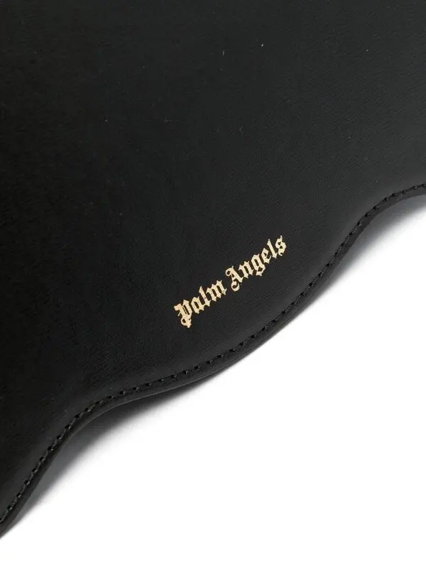 Palm Angels Palm-motif Leather Shoulder Bag - Black