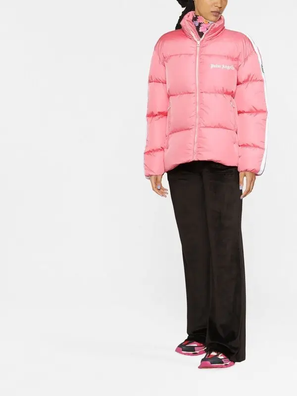 Palm Angels Side-stripe Puffer Jacket