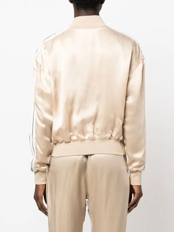 Palm Angels Striped Bomber Jacket
