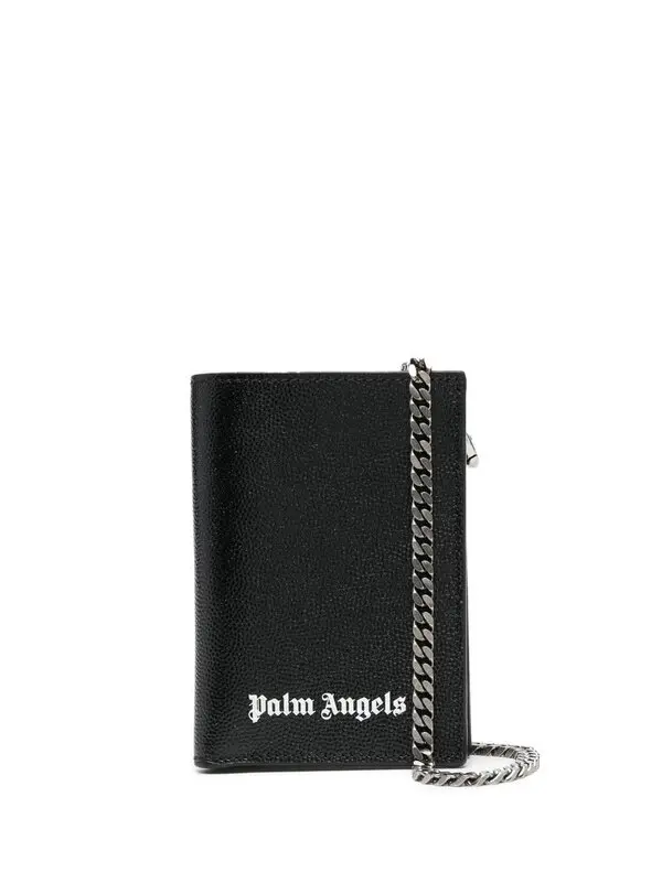 Palm Angels Chain-detail Card Holder - Black