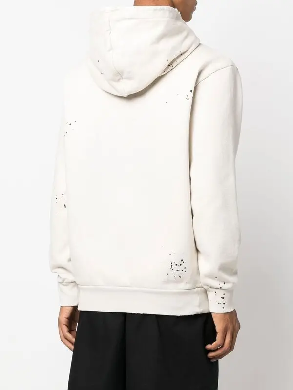 Palm Angels Slogan-print Paint Splatter Hoodie