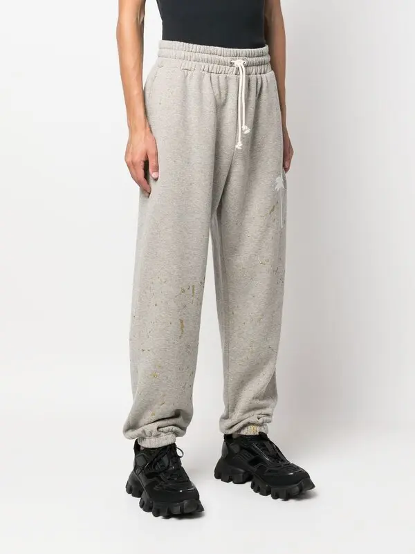 Palm Angels Paint Splatter Track Pants - Grey
