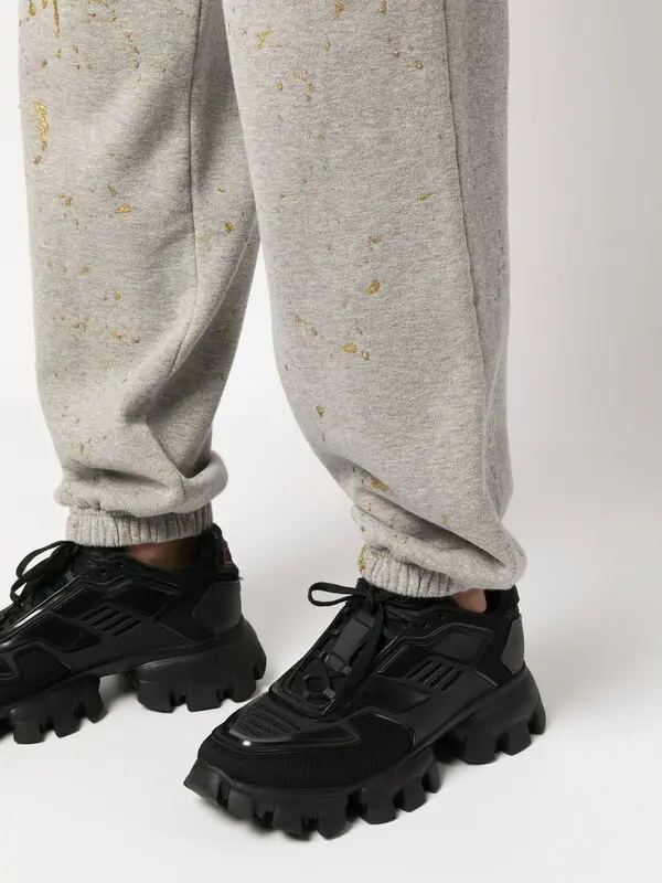Palm Angels Paint Splatter Track Pants - Grey