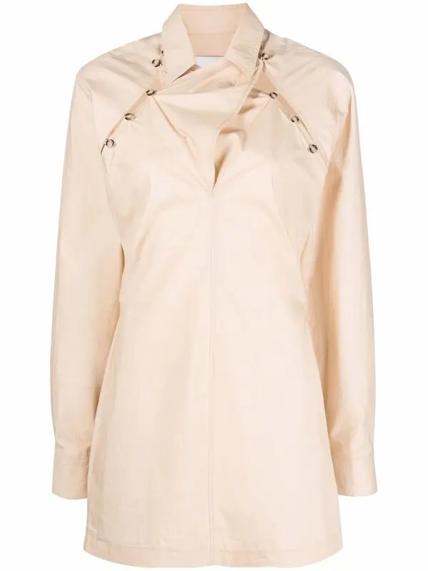 Nanushka Asymmetric-fastening Shirt Dress