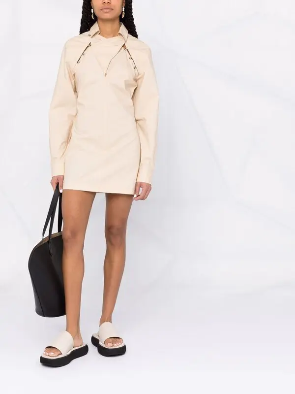 Nanushka Asymmetric-fastening Shirt Dress
