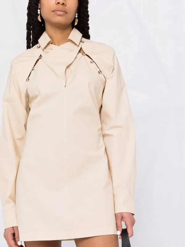 Nanushka Asymmetric-fastening Shirt Dress