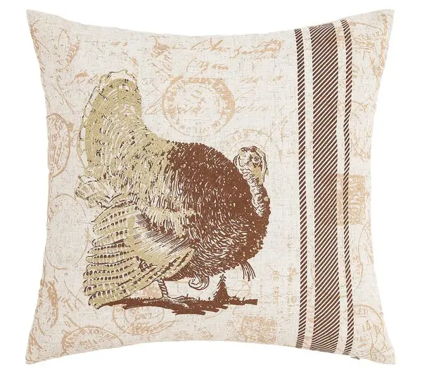 VALERIE PARR HILL 18' X 18' Turkey Elegant Pillow Valerie - One-color